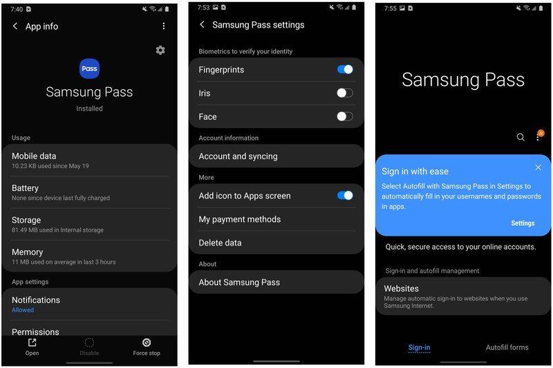 How to disable Samsung Pass from annoying you to save passwords on a ...