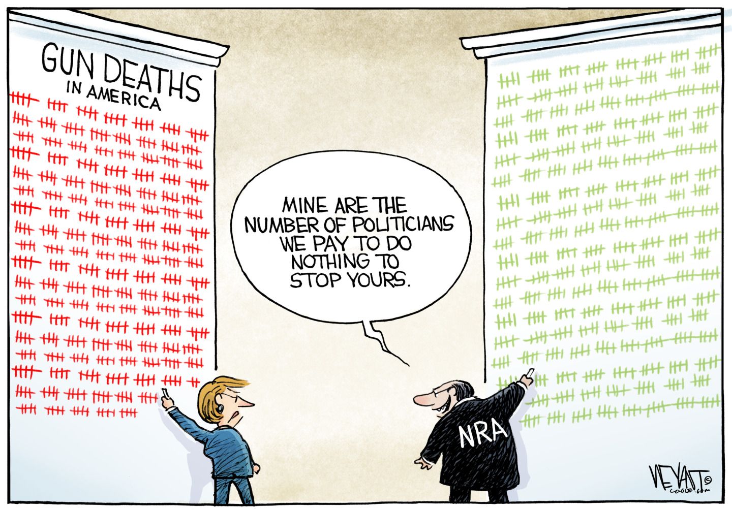 5 sharply observed cartoons about gun control | The Week