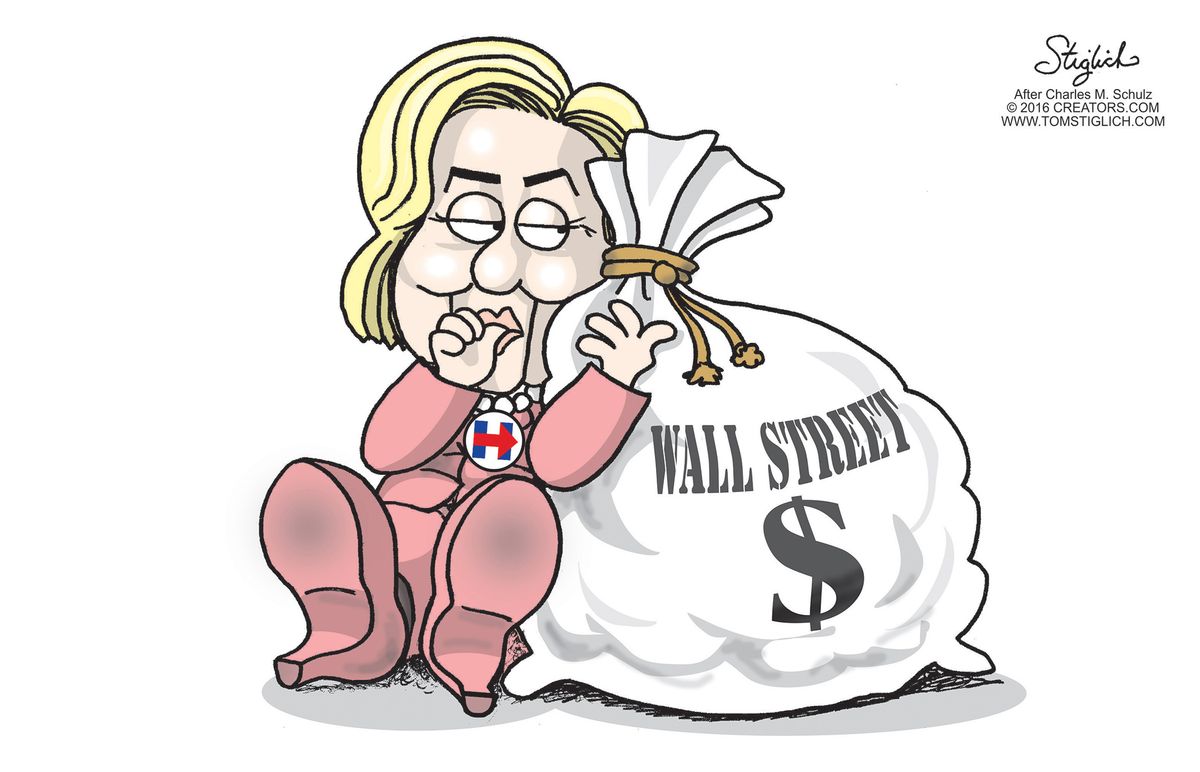 Political Cartoon U.S. Hillary Wall Street | The Week