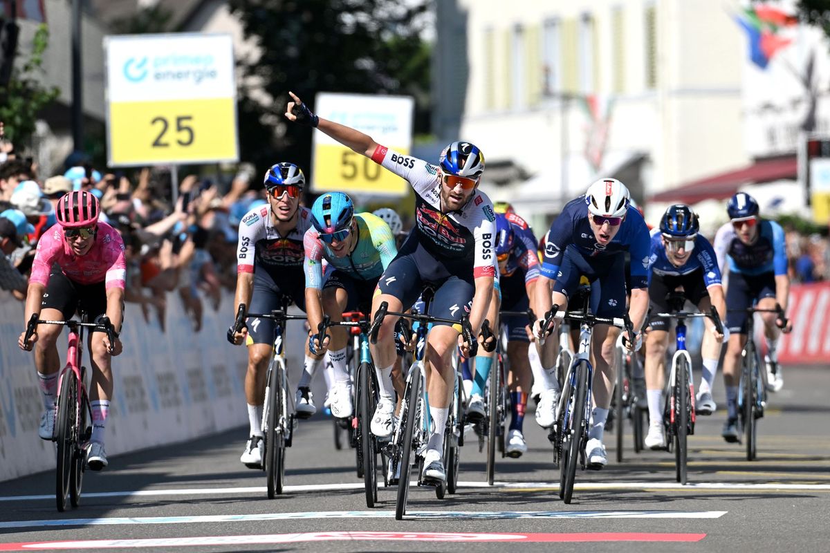 Jordi Meeus sprints to Tour de Suisse stage 6 victory as Frenchman ...