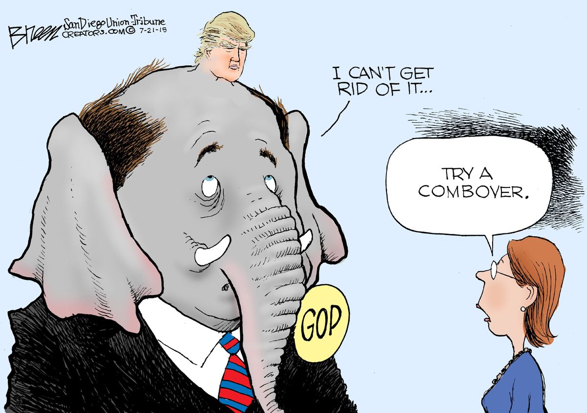 Political cartoon U.S. Trump GOP | The Week