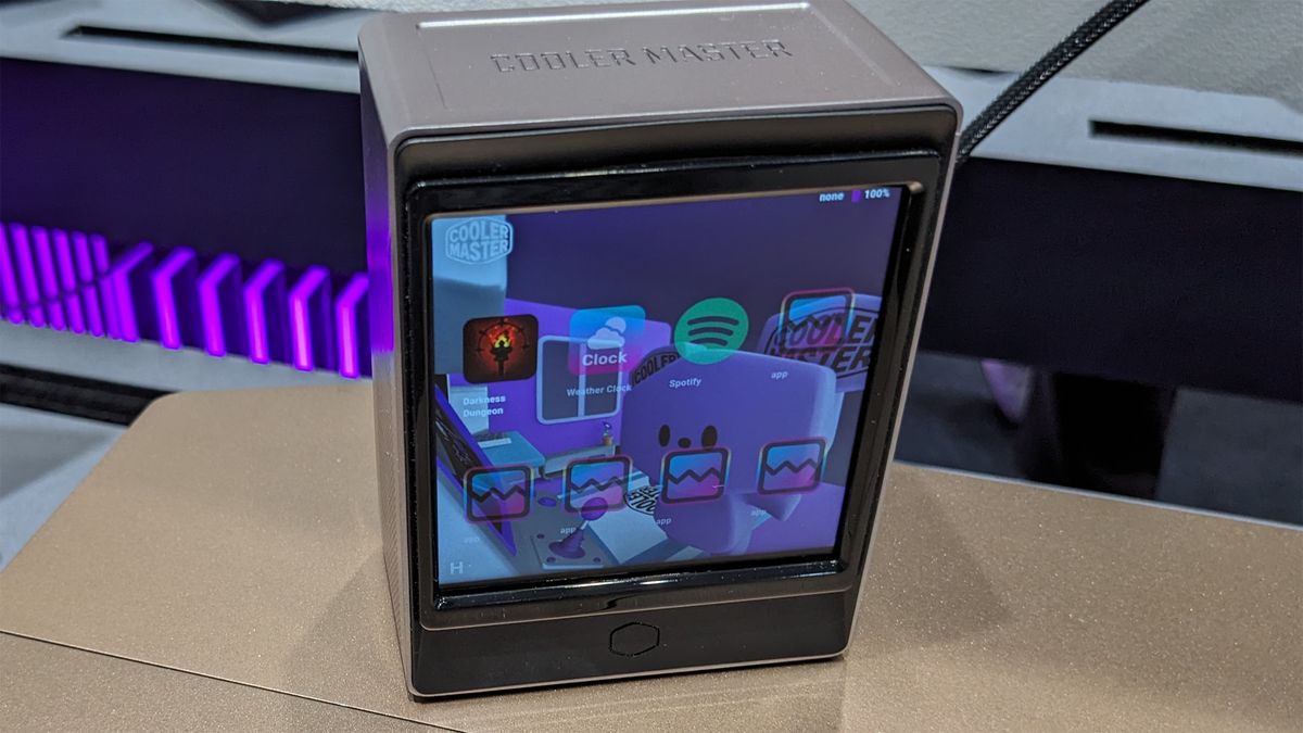 Cooler Master shows off programmable, mini arcade machine that sits on ...