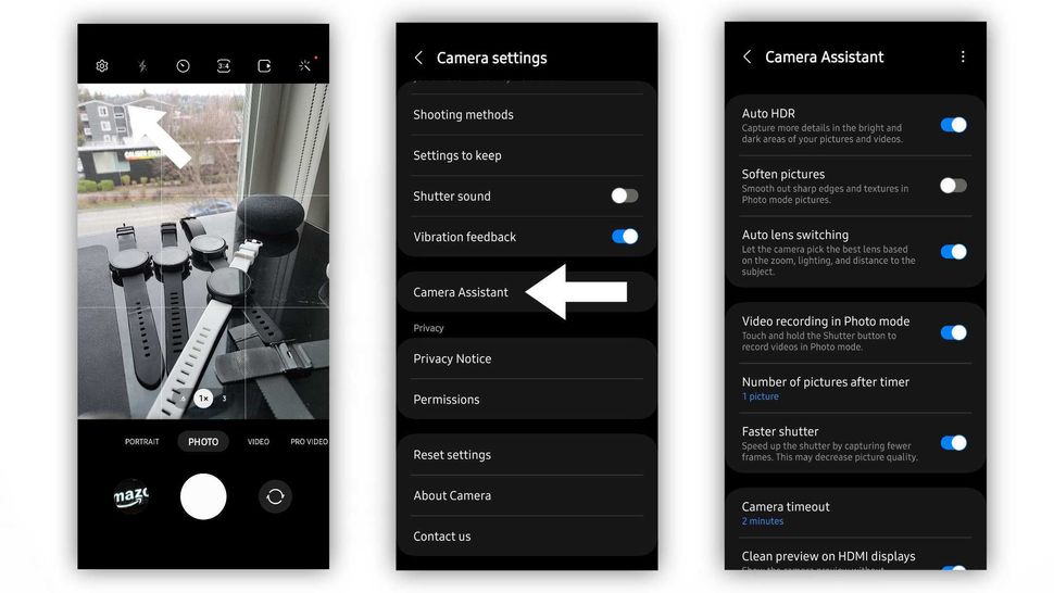 How to use Camera Assistant to customize camera settings on your ...