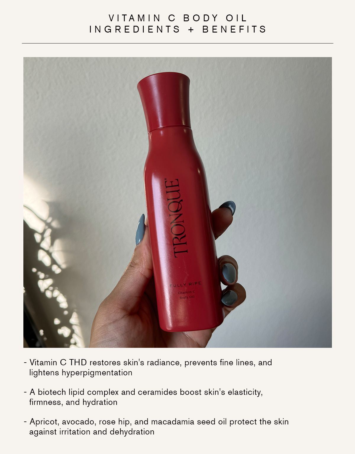 Reviewed by Editors: Tronque's Line of Luxury Bodycare | Who What Wear