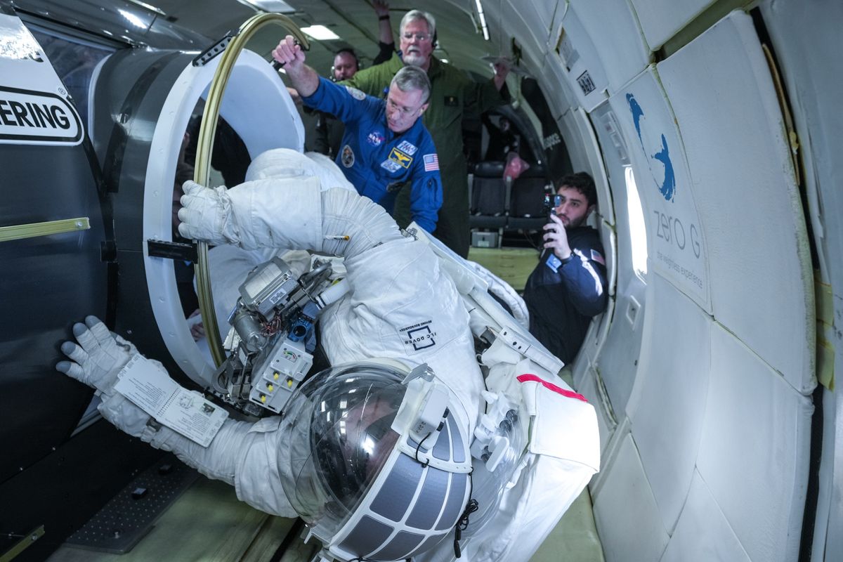 This astronaut took 5 spacewalks. Now, he's helping make spacesuits for ...