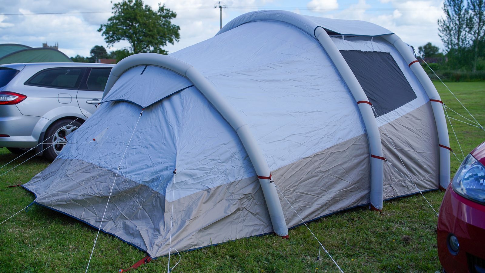 Quechua Inflatable Camping Tent Air Seconds 4.1 F&B 4 Person 1 Bedroom ...