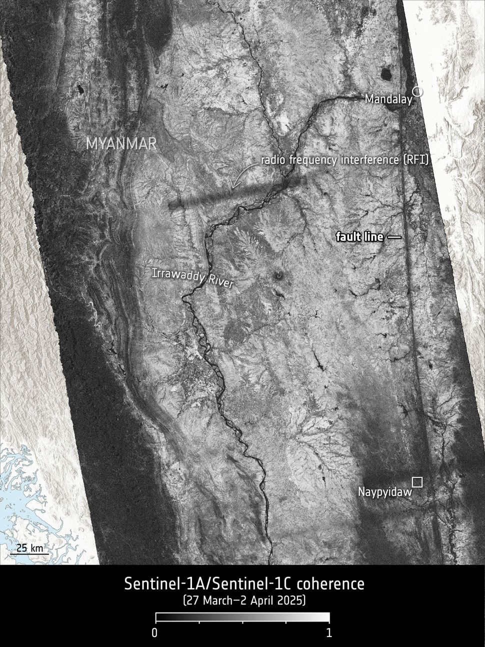 Satellite images reveal how Earth's surface moved during deadly Myanmar ...