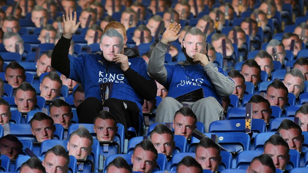 Leicester dish out thousands of Jamie Vardy masks in ban protest ...