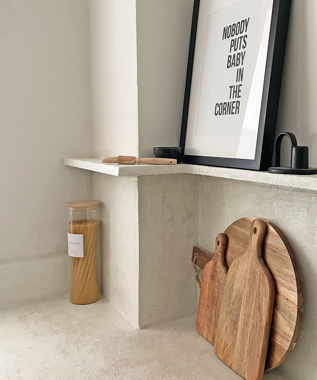 How to DIY a microcement backsplash for a cool, budget kitchen upgrade ...