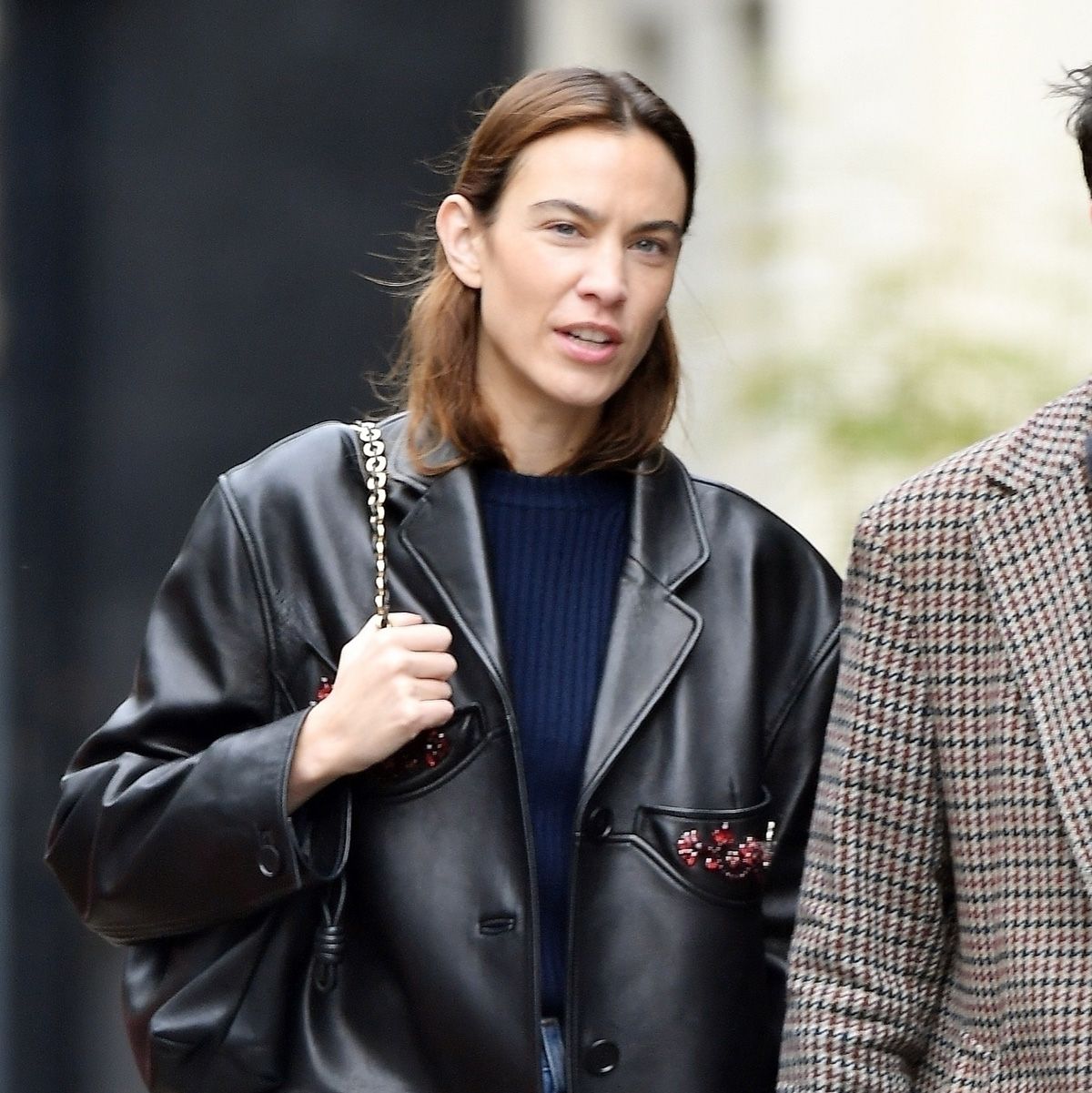 Alexa Chung Swapped Basic Ballet Flats for This Trendy Pair | Who What Wear