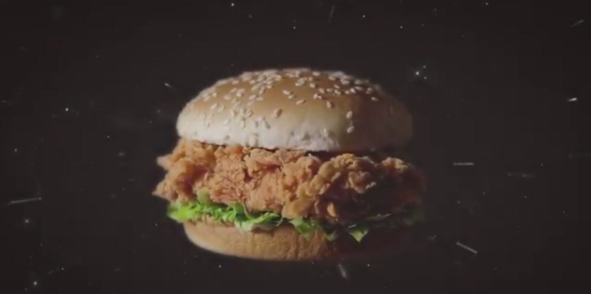 KFC Flying Chicken Sandwich Bankrolling World View Balloon Test Flight ...