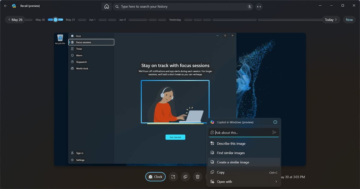 Windows Recall has new hidden features in the early stages of testing ...