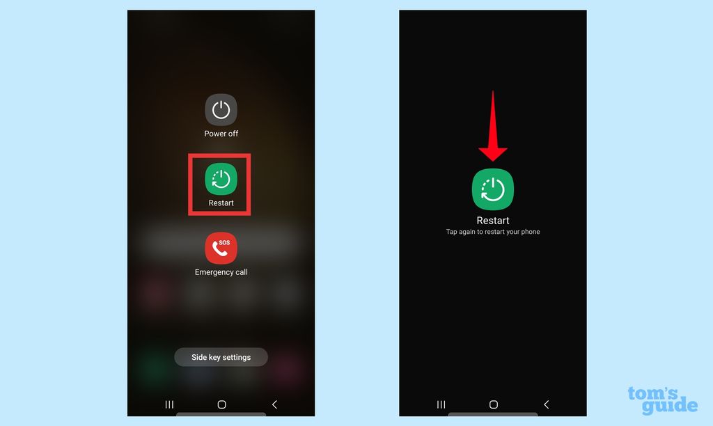 How to restart the Samsung Galaxy S23 | Tom's Guide