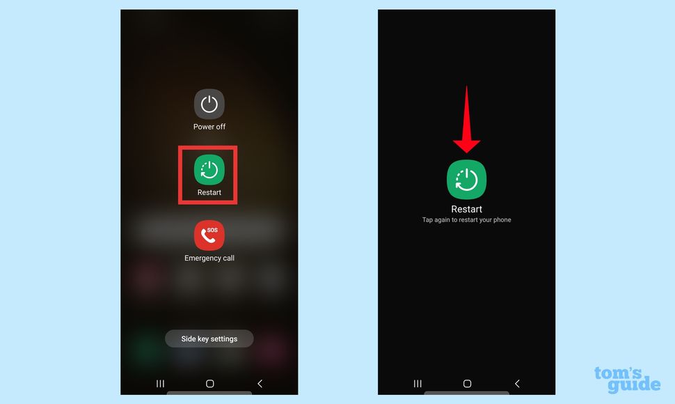 How to restart the Samsung Galaxy S23 | Tom's Guide