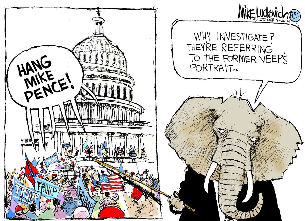 Political Cartoon U.S. gop capitol riot jan 6 | The Week
