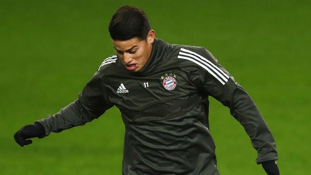 James Rodriguez back in Bayern Munich training | FourFourTwo