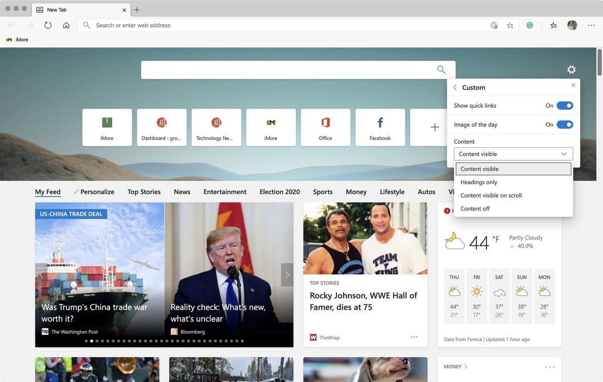 How to customize Microsoft Edge on Mac | iMore