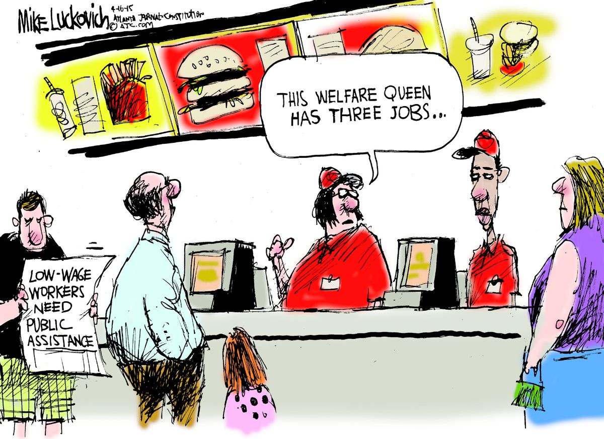 Political cartoon U.S. Minimum Wage | The Week