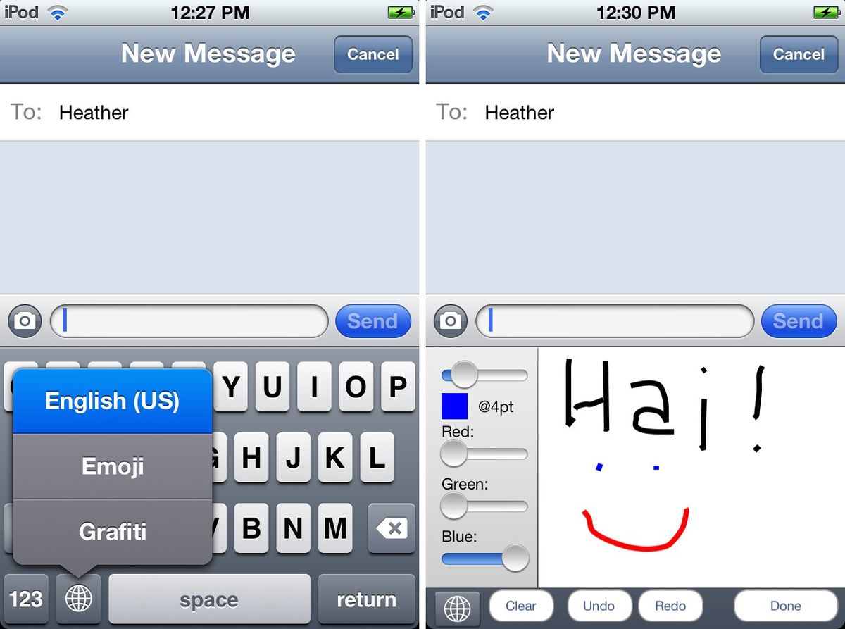 Draw and handwrite iMessages and texts with Grafiti for iPhone ...