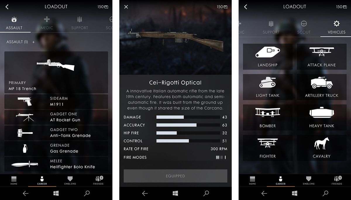 A closer look at the Battlefield Companion app for Windows 10 Mobile ...