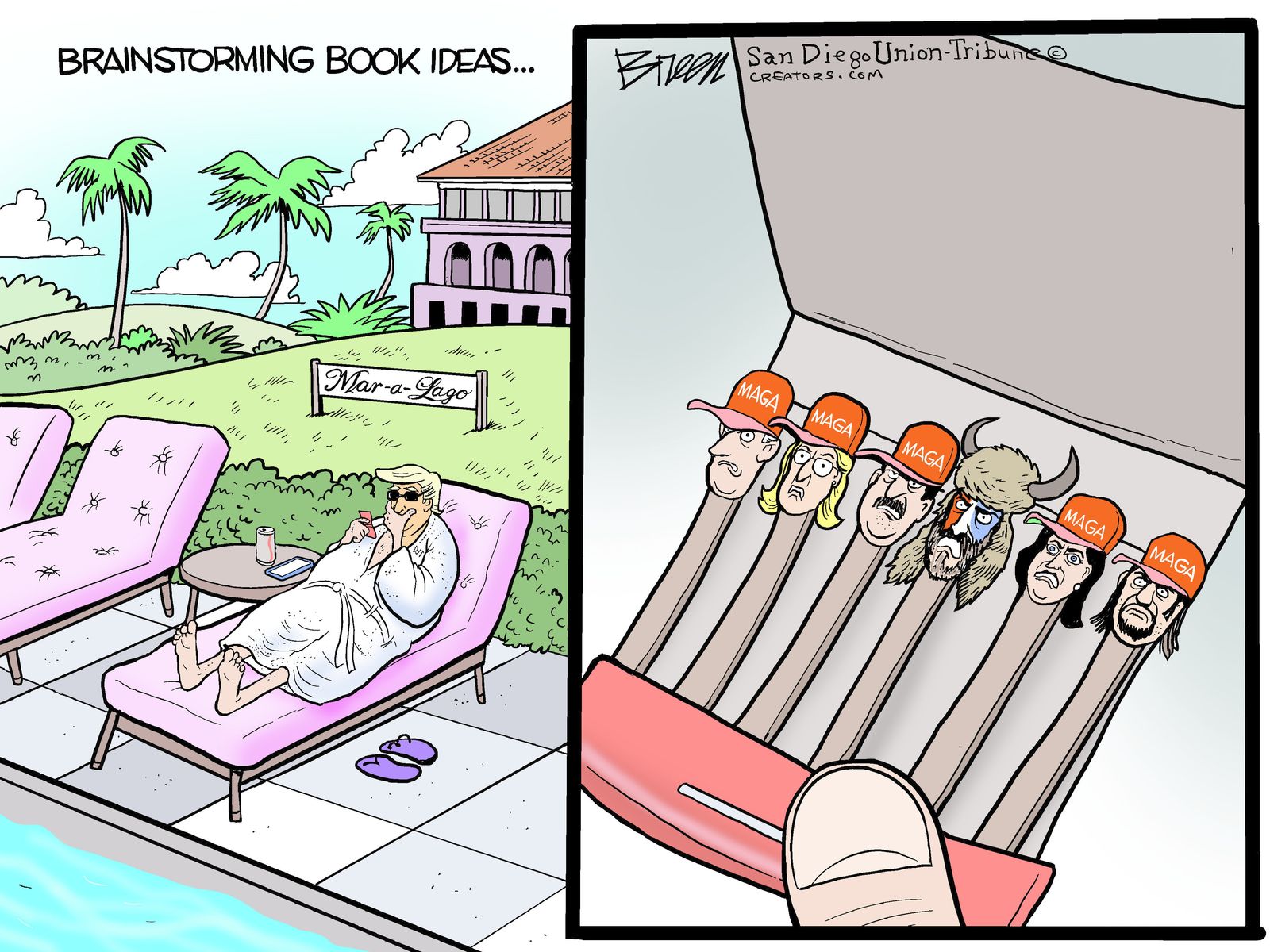 Political Cartoon U.S. Trump book | The Week