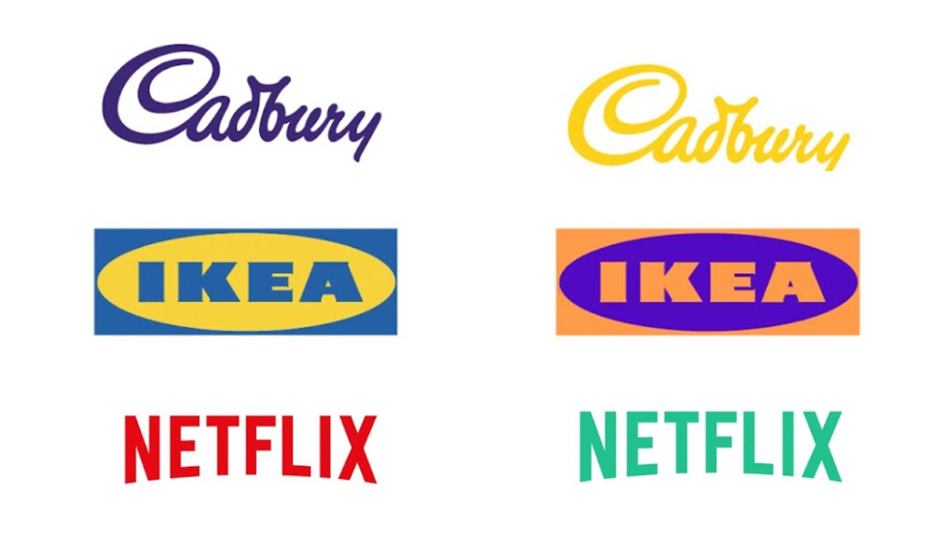Can famous logos still work in a totally different colour? | Creative Bloq