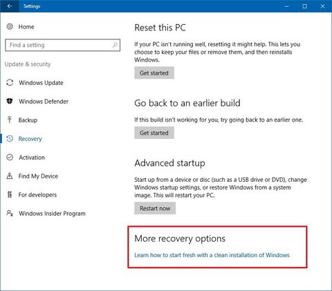 How to use 'Refresh Windows' to do a clean install of Windows 10 ...
