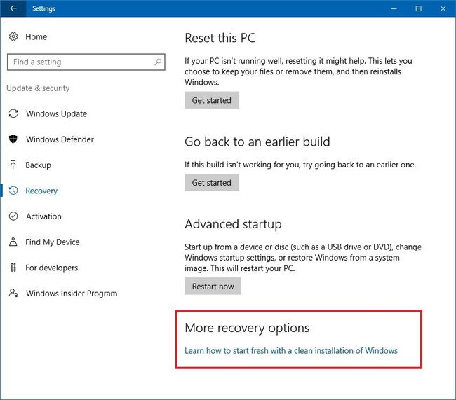 How to use 'Refresh Windows' to do a clean install of Windows 10 ...