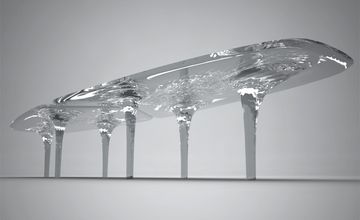 'Liquid Glacial' tables by Zaha Hadid at David Gill Galleries, London ...