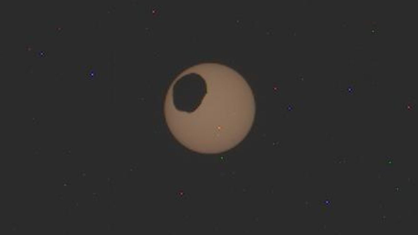 Solar eclipse on Mars! Perseverance rover sees Martian moon cross the ...