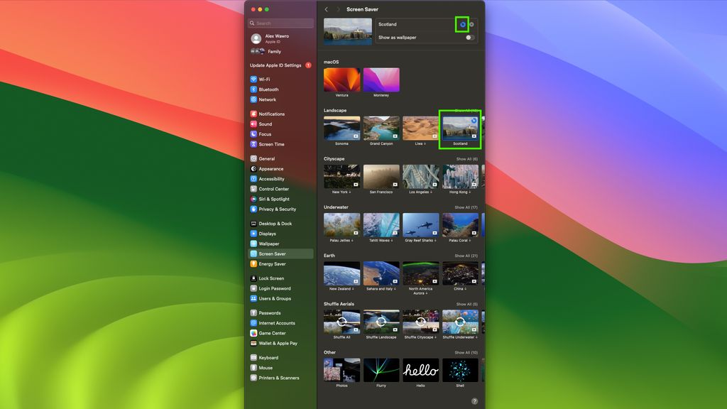 How to use video screensavers in macOS Sonoma | Tom's Guide
