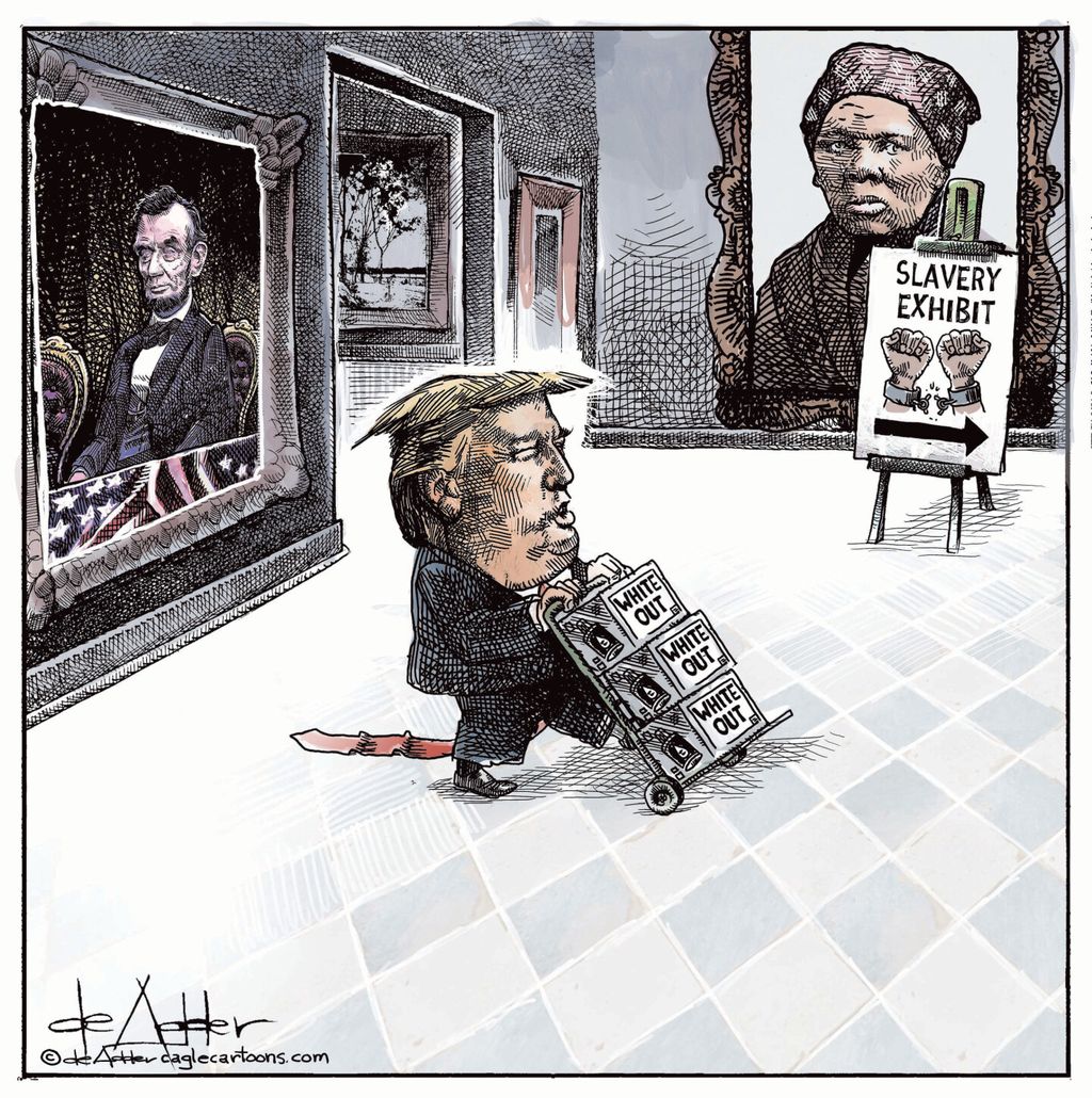 5 museum-grade cartoons about Trump's Smithsonian purge | The Week