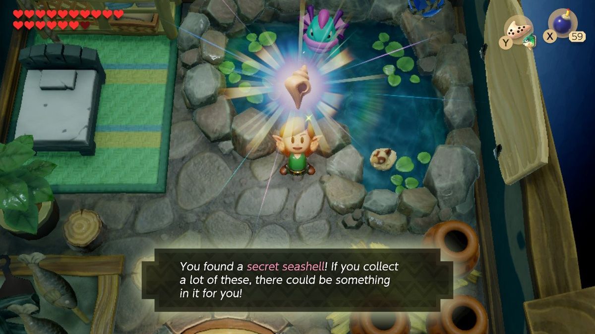 Link's Awakening Secret Sea Shell locations - find all the shells and ...