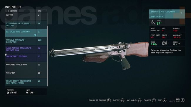 Starfield weapons, damage types, and mods explained | GamesRadar+