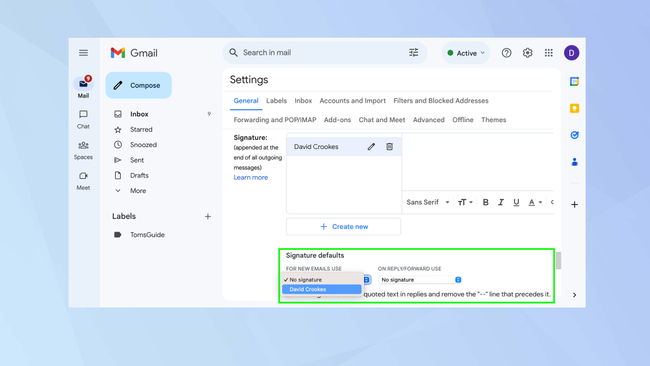 How to create and change a signature in Gmail | Tom's Guide