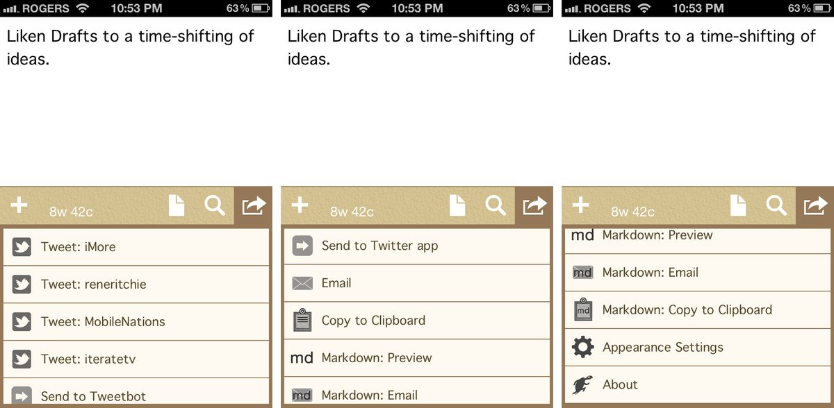 Drafts for iPhone review: Time-shifting for your ideas | iMore
