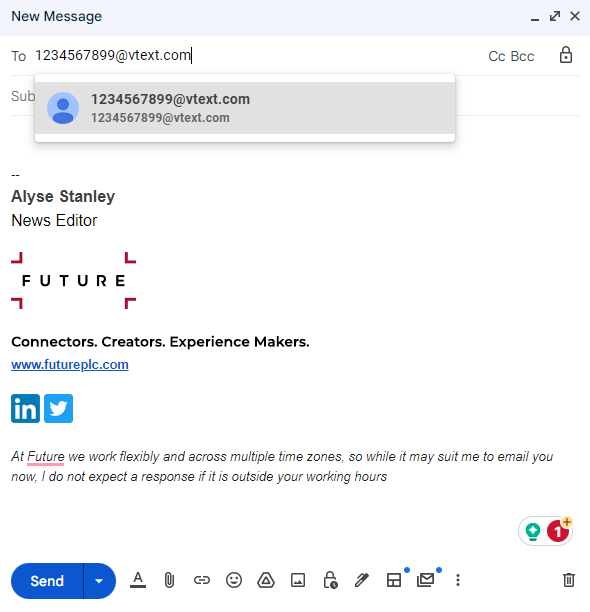 How to send a text message from Gmail | Tom's Guide