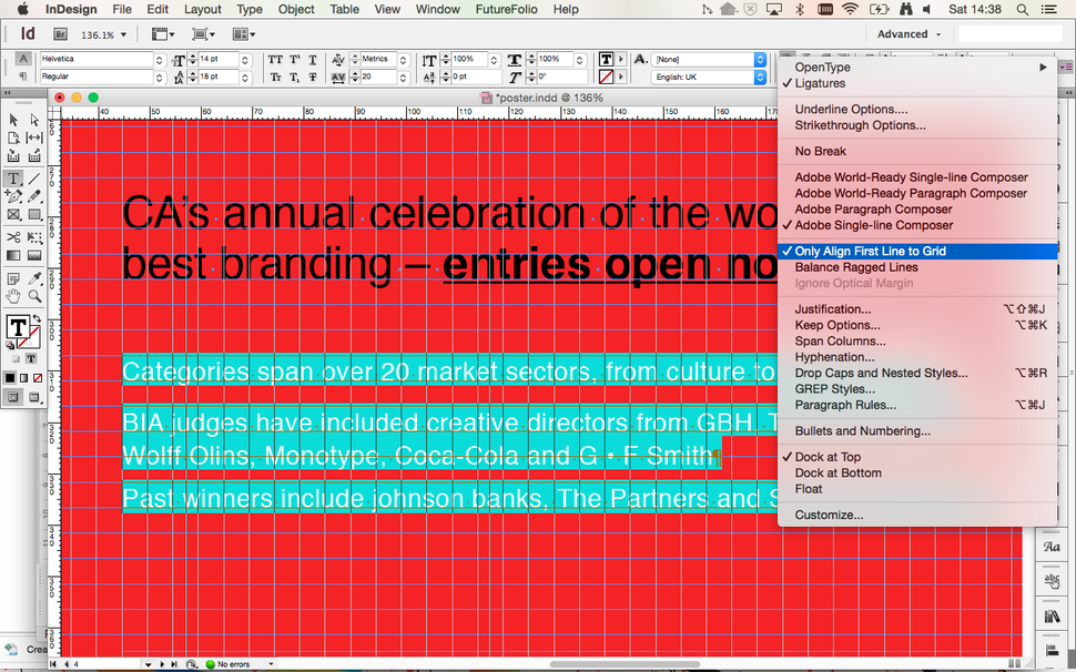 Make a typographical poster using Adobe InDesign | Creative Bloq