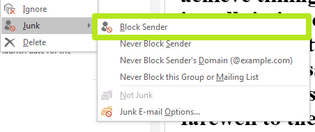 How to Block a Sender in Outlook 2016 and Prior | Laptop Mag
