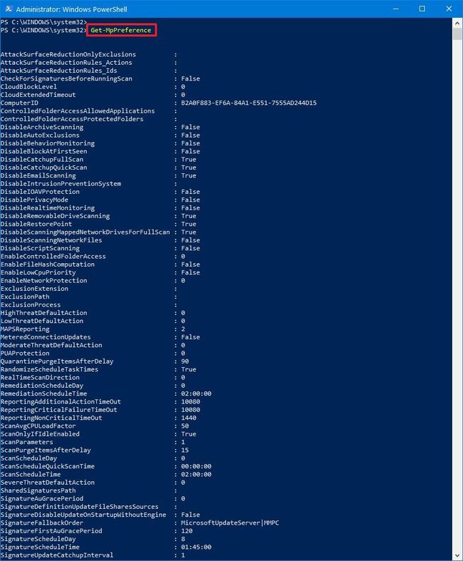 How to manage Microsoft Defender Antivirus with PowerShell on Windows ...