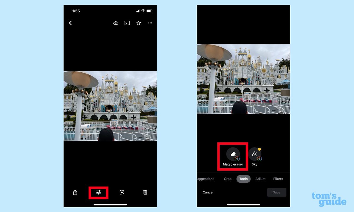 How to use Magic Eraser on your iPhone with Google Photos | Tom's Guide