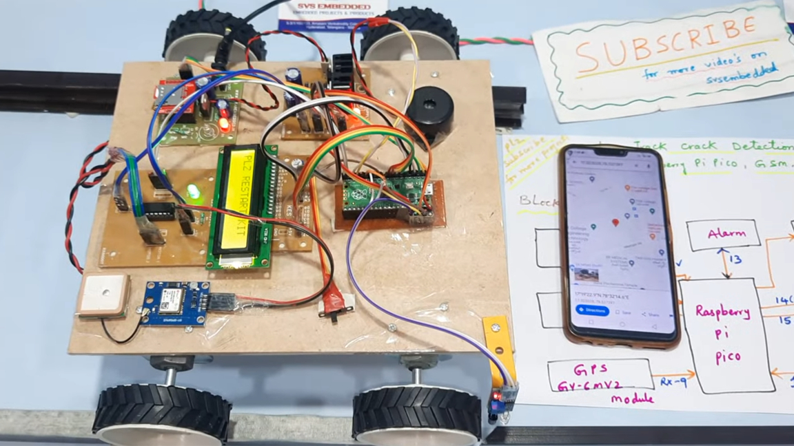 Raspberry Pi Pico Robot Detects Cracks in Railway Tracks | Tom's Hardware