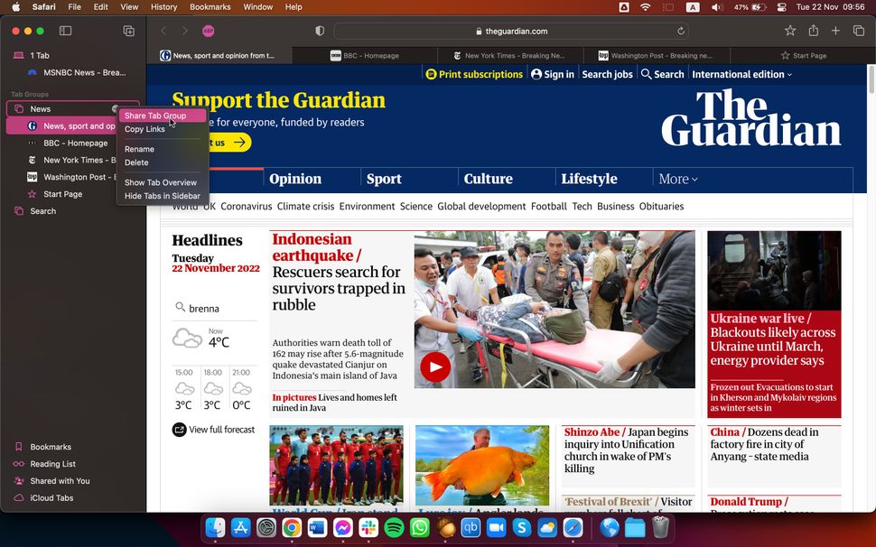 How to use Safari's Tab Groups in macOS Ventura | TechRadar
