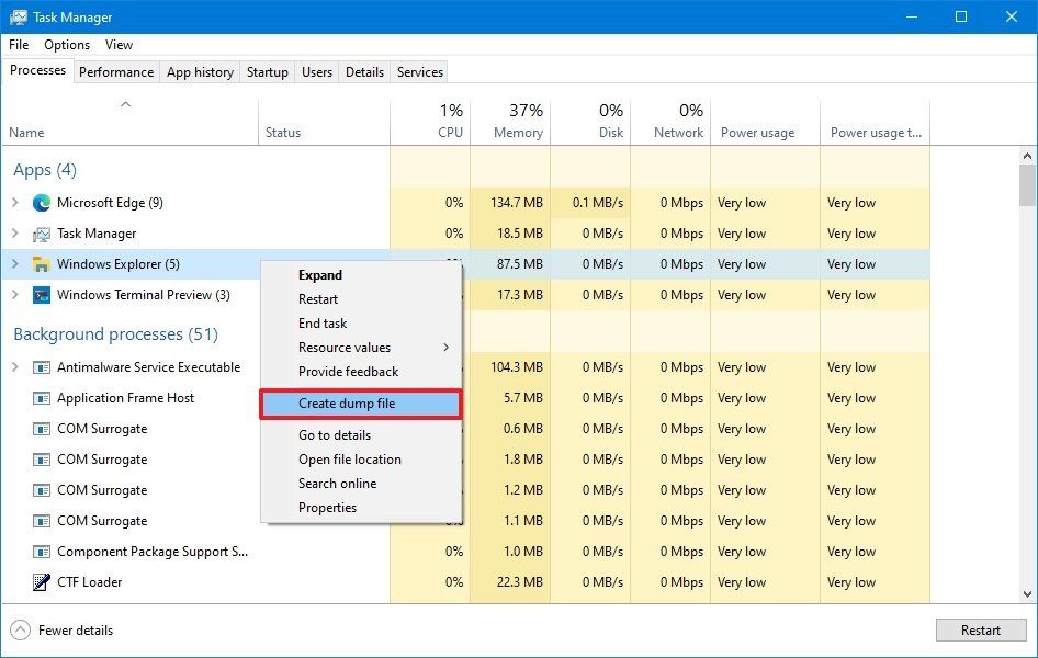 How to create a crash dump file manually on Windows 10 | Windows Central