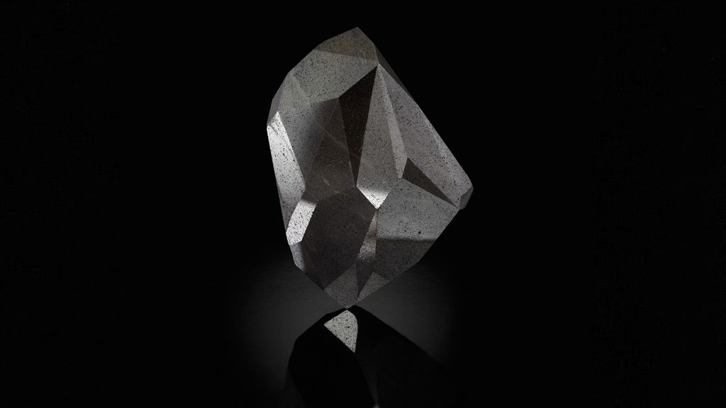 55-sided, 555-carat 'Enigma' black diamond (potentially from space ...