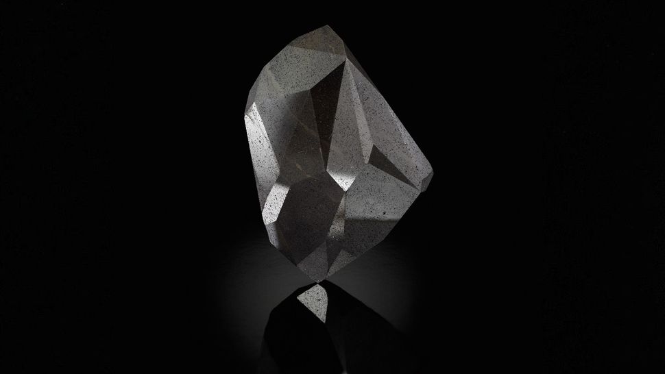 55-sided, 555-carat 'Enigma' black diamond (potentially from space ...