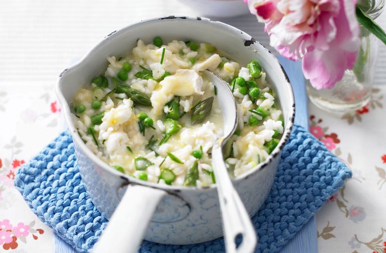British asparagus and pea risotto | British Recipes | GoodtoKnow