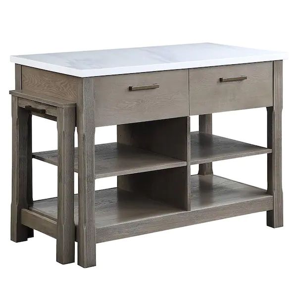 A pull-out countertop is among this small kitchen's cleverest ideas ...