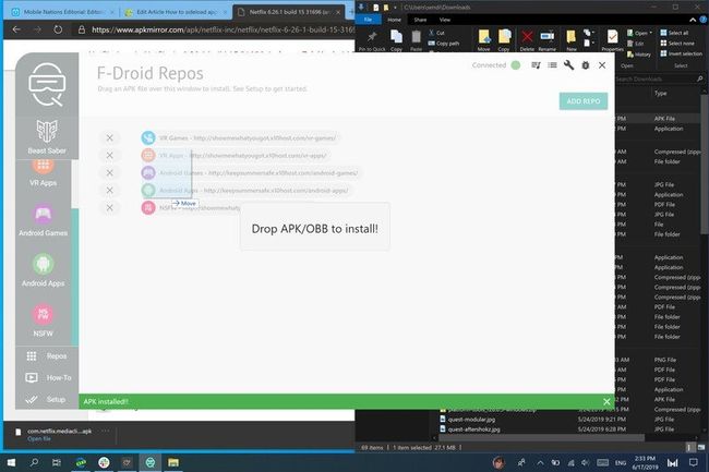 How to download content from Netflix onto your Oculus Quest | Android ...