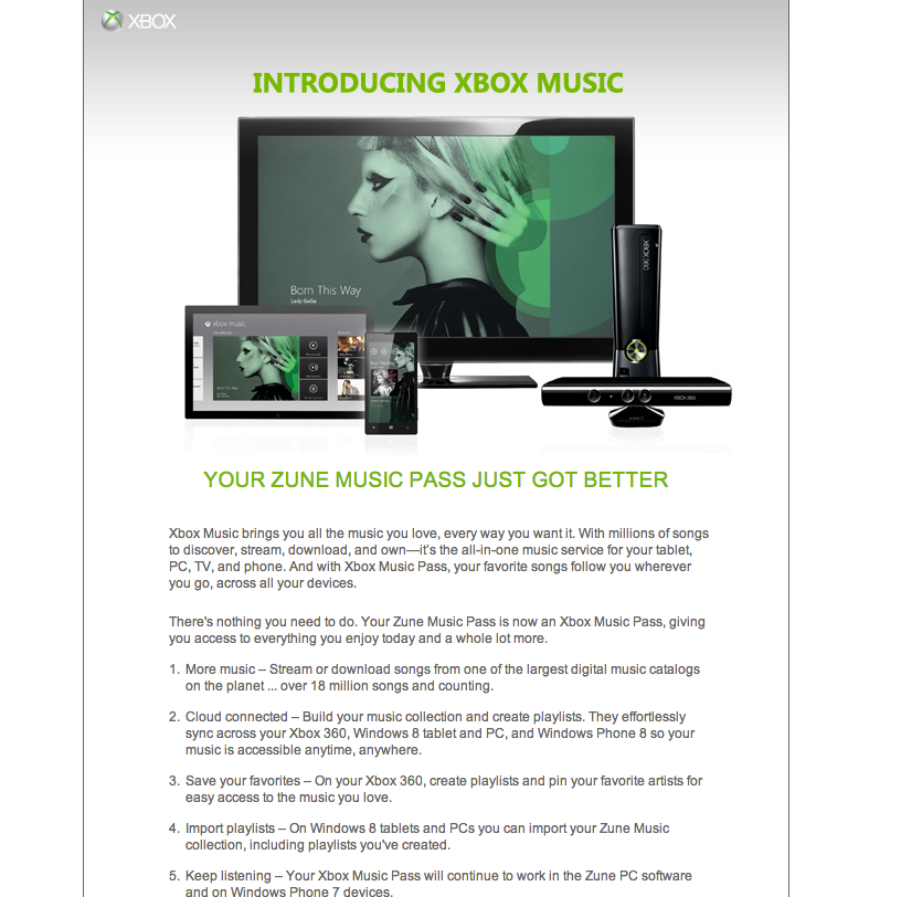 Microsoft gives Zune users update details plus 1,000 MS Points for Xbox ...
